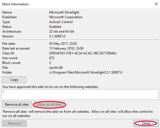 MS Silverlight not loading; not able to login - Getting started